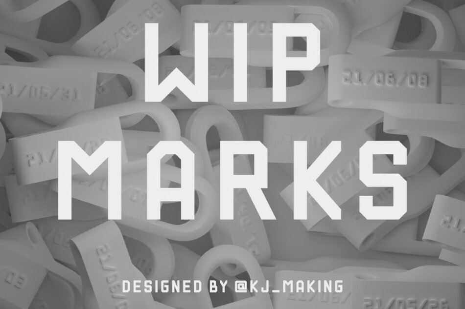 3Dプリンタに最適な英字フォント「WIP MARKS」の紹介 – ゆるぷ